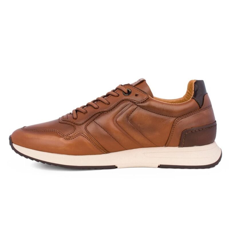 BOSS SHOES ΑΝΔΡΙΚΑ ΔΕΡΜΑΤΙΝΑ SNEAKERS ZX290/B COGNAC - ShoeStore.gr