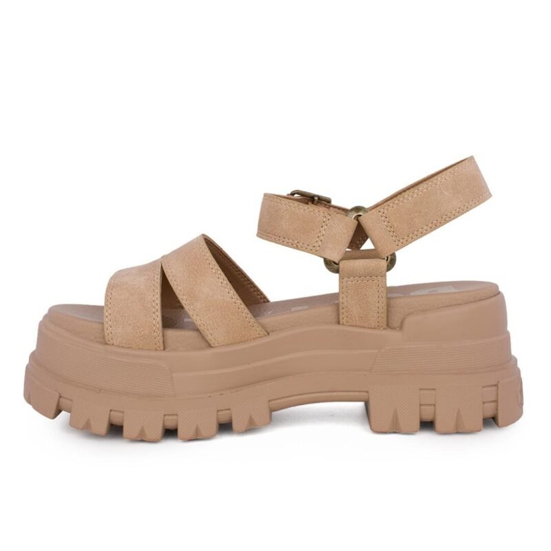 BUFFALO ΓΥΝΑΙΚΕΙΑ ΣΠΟΡ ΠΕΔΙΛΑ ASPHA TS SANDAL BEIGE VEGAN NUBUCK ...
